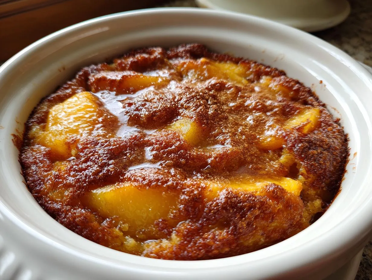 Terrific Crockpot Peach Dump Cake Images