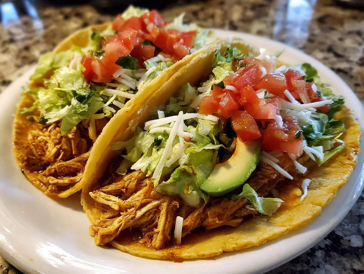 Slow Cooker Chicken Tacos: Effortless 3-Ingredient Dinner