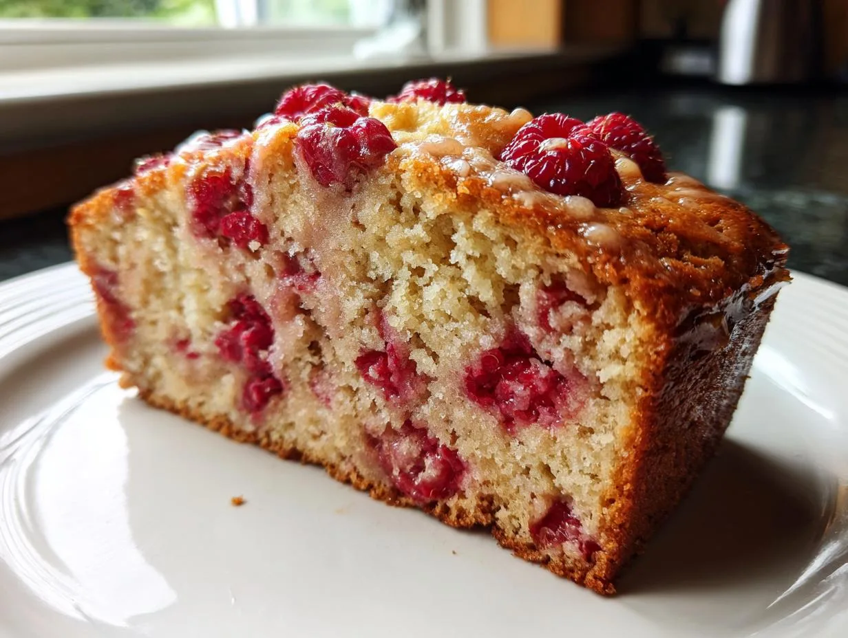 Insanely Moist Slow Cooker Raspberry Muffin Cake Recipe