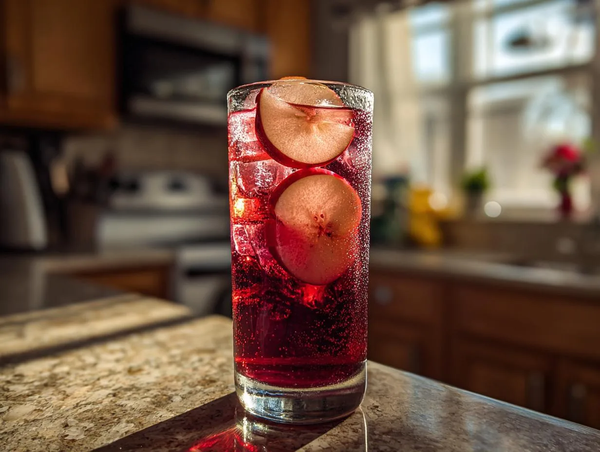 5-Minute Apple Hibiscus Iced Tea That Tastes Like Summer Magic