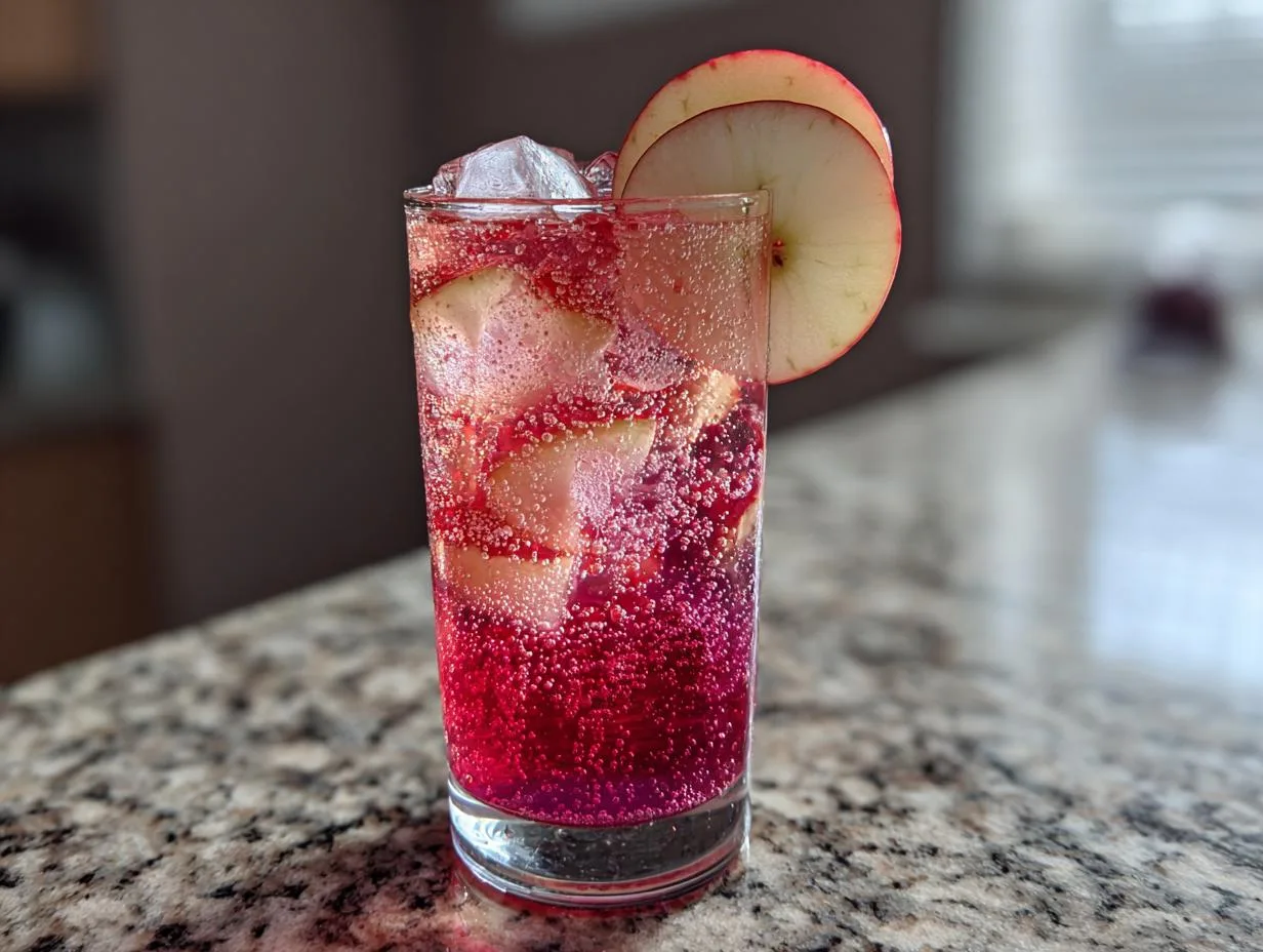 5-Minute Apple Raspberry Refresher: The Ultimate Thirst Quencher