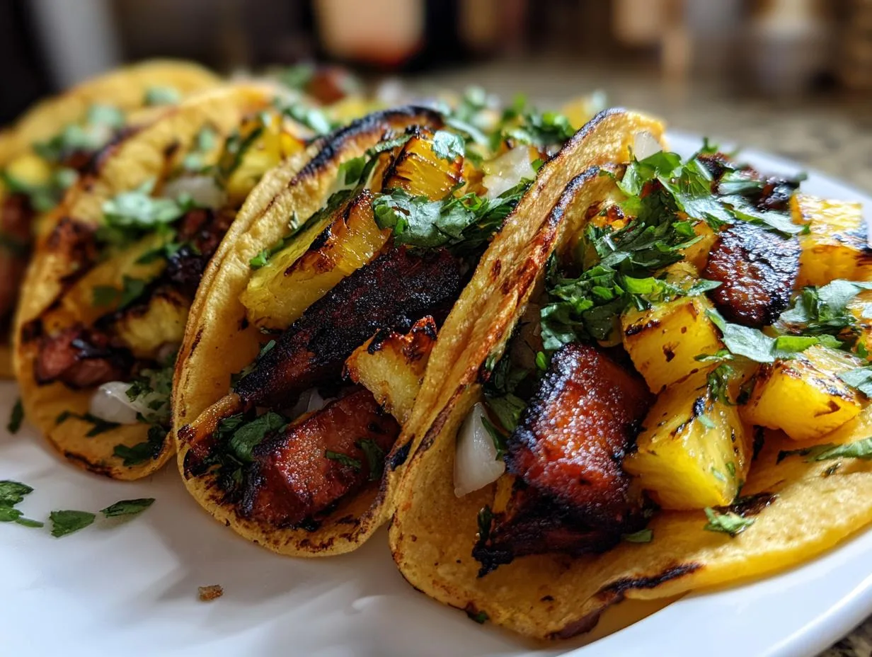 Master Al Pastor Tacos with Grilled Pineapple in Under 2 Hours