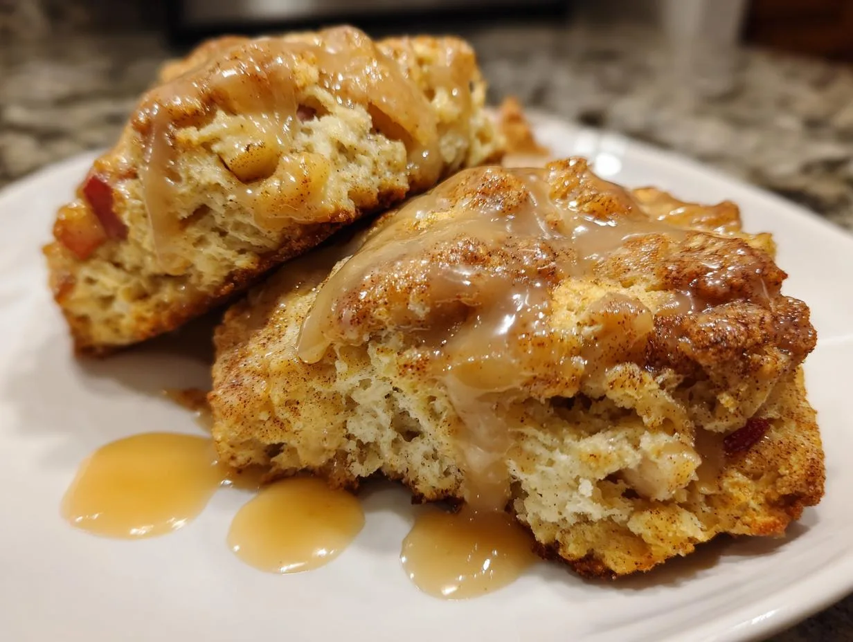 Irresistible Apple Scones with Maple Glaze in 8 Simple Steps