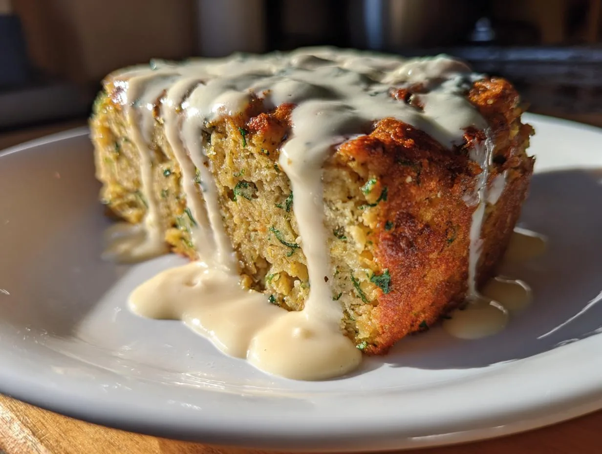 Amazing 2-Ingredient Tahini Drizzle for Falafel Loaf Bliss