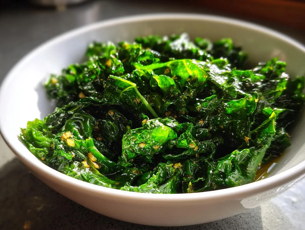 10-Minute Sautéed Kale with Garlic - Irresistibly Simple & Delicious