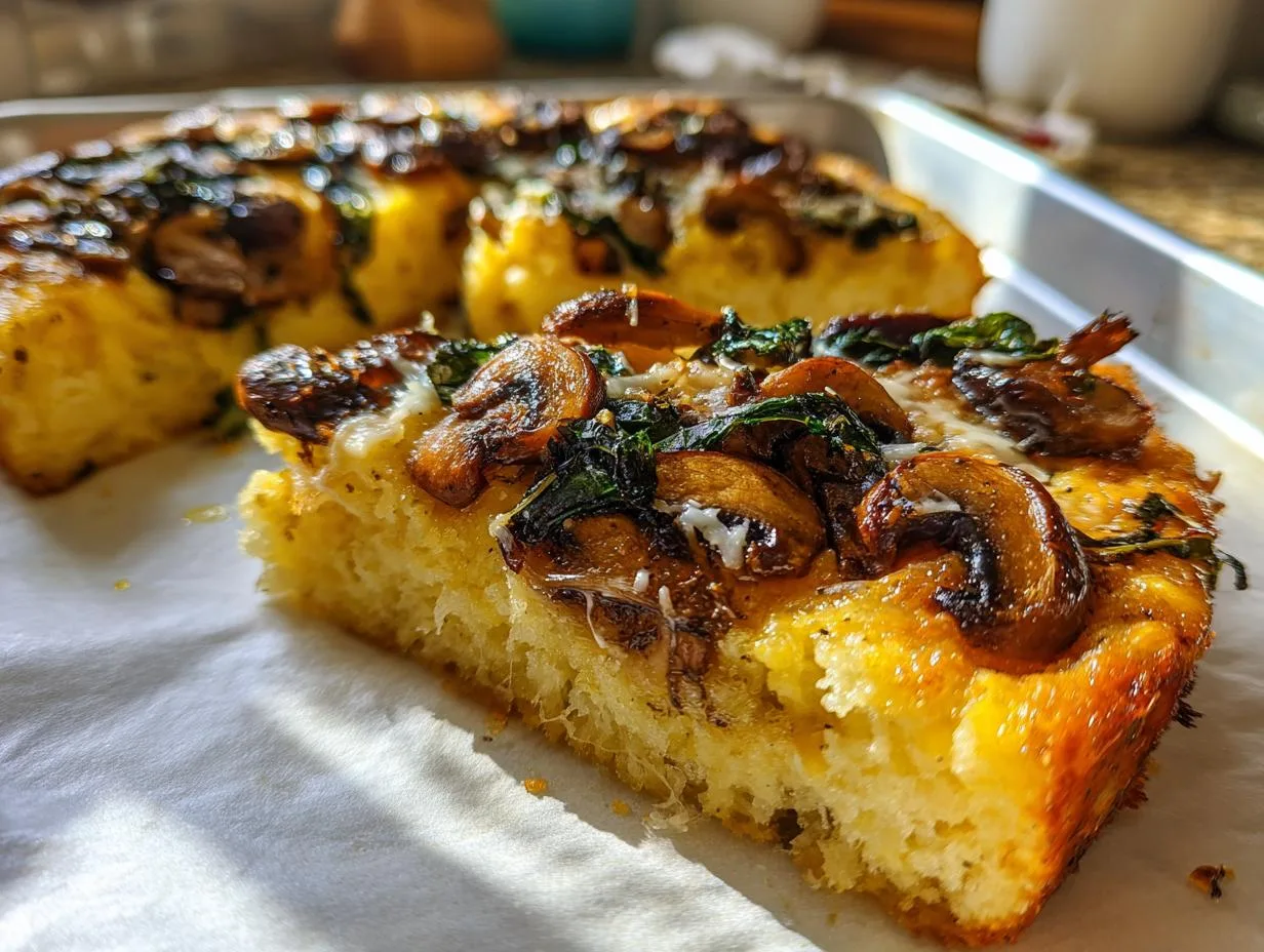 40-Minute Sheet Pan Polenta with Mushrooms - Irresistible Comfort
