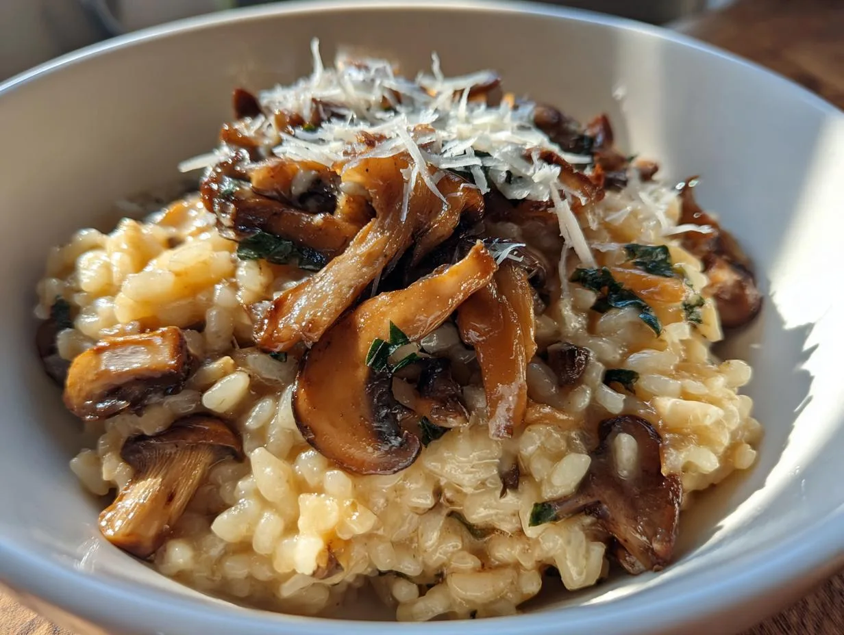 Dreamy Wild Mushroom Risotto Recipe in 30 Minutes