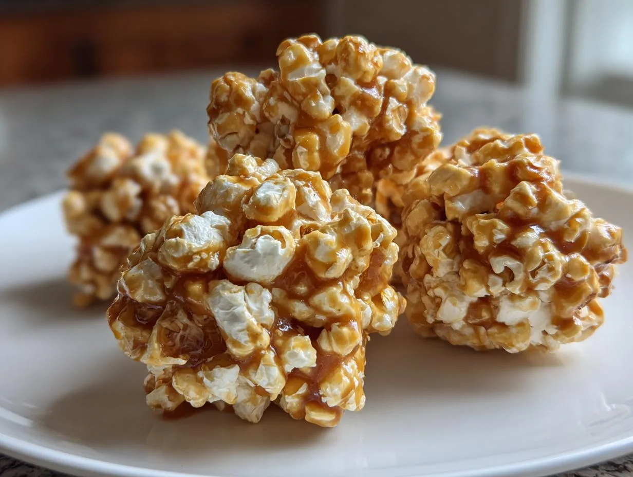 Irresistible Caramel Popcorn Balls Recipe in 25 Minutes