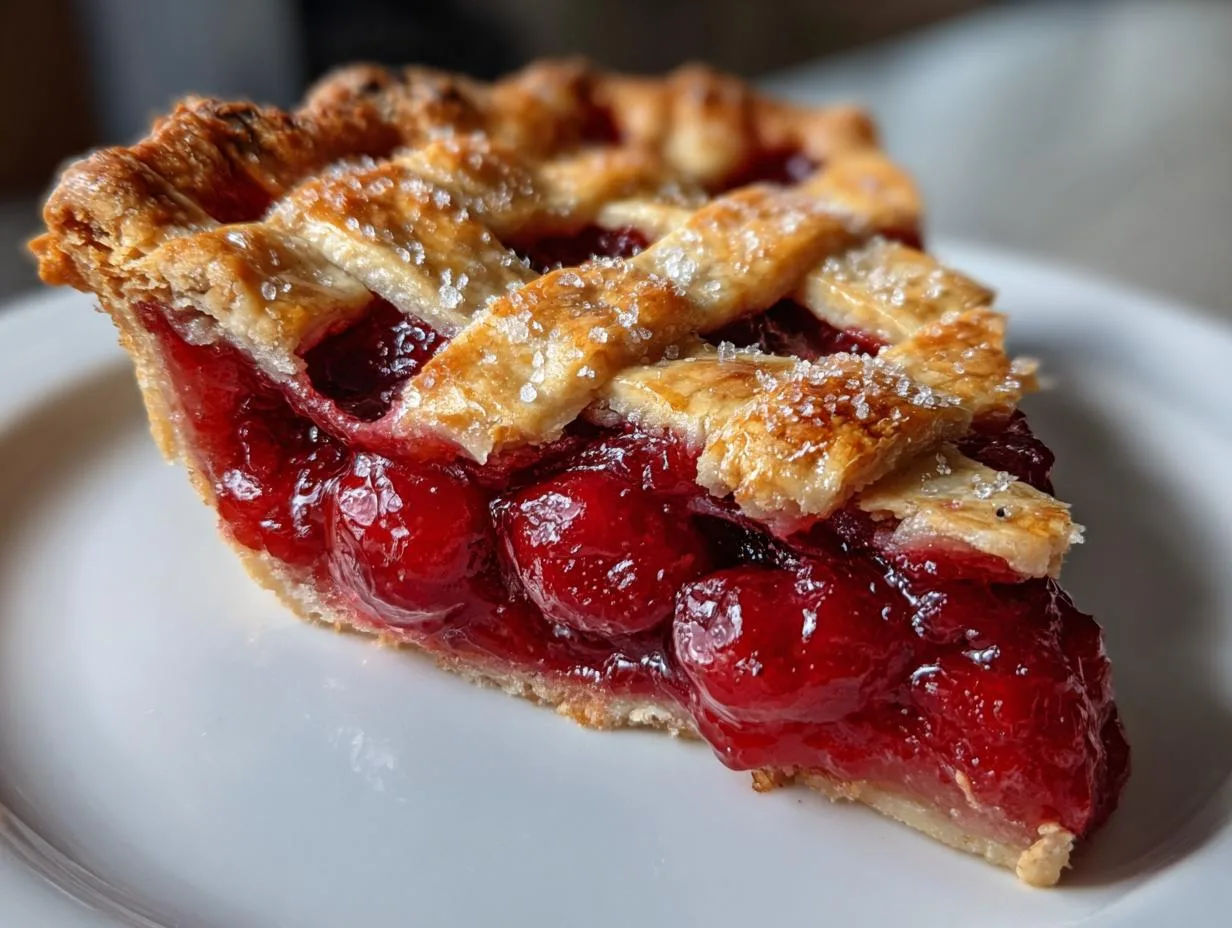 Irresistible 5-Ingredient Cherry Pie with Lattice Top Recipe