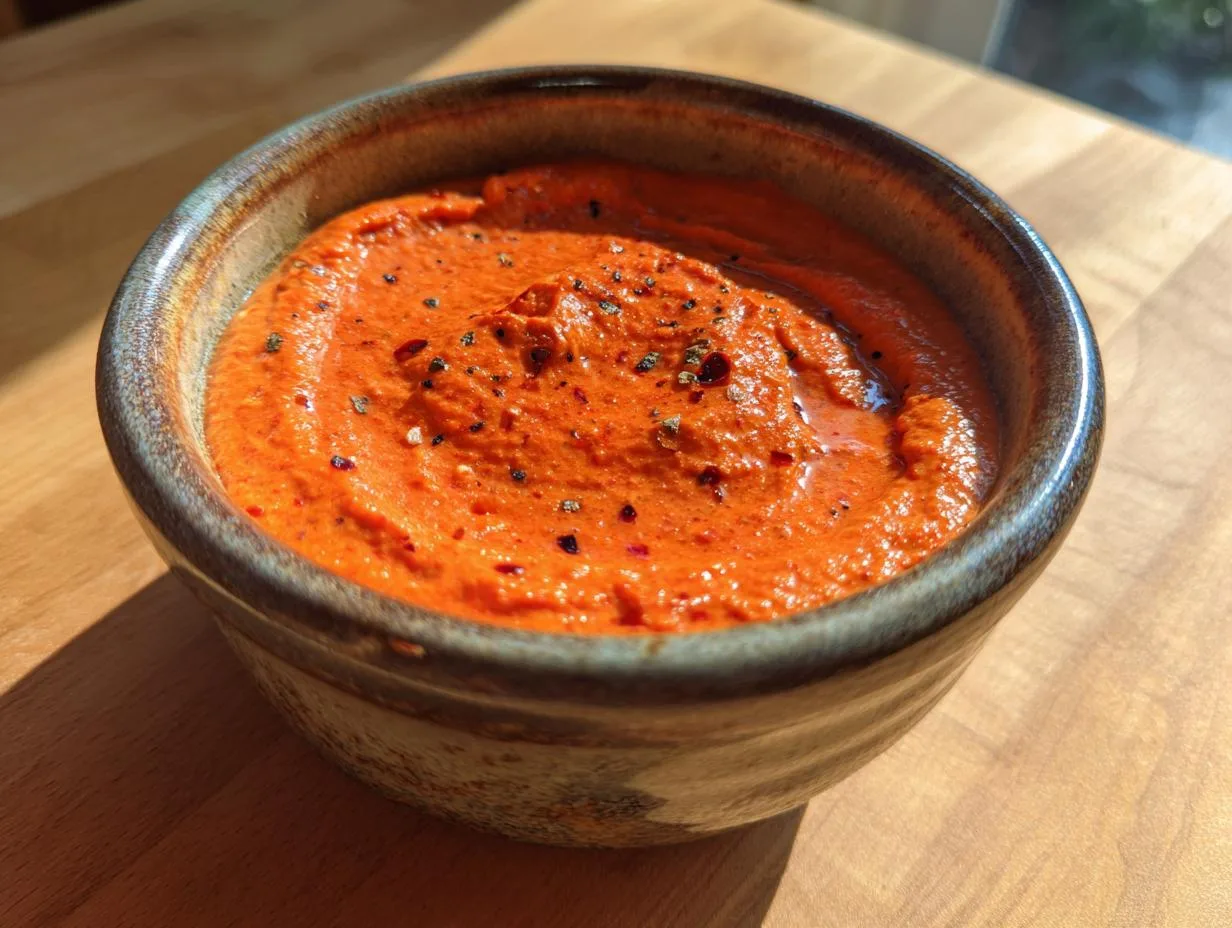 8-Ingredient Roasted Red Pepper Dip That Will Wow Everyone
