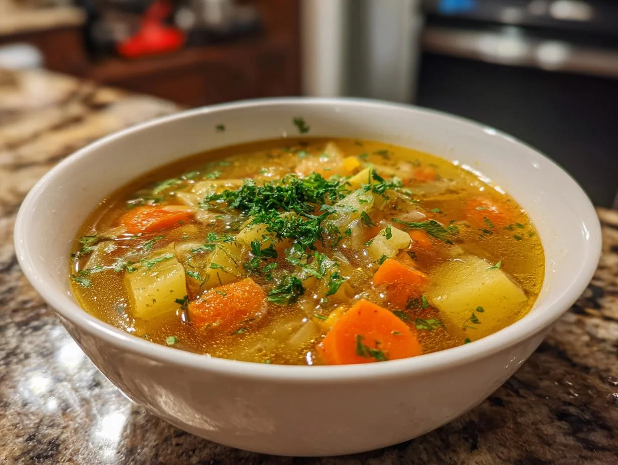 35-Minute Simple Vegetable Soup Starter - Easy & Nourishing