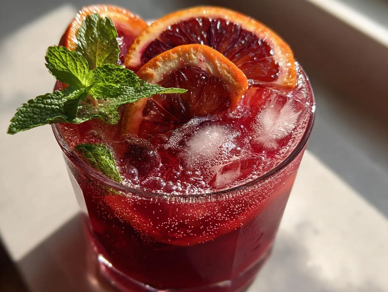 21-Incredibly Refreshing Sparkling Blood Orange Mocktail Recipe