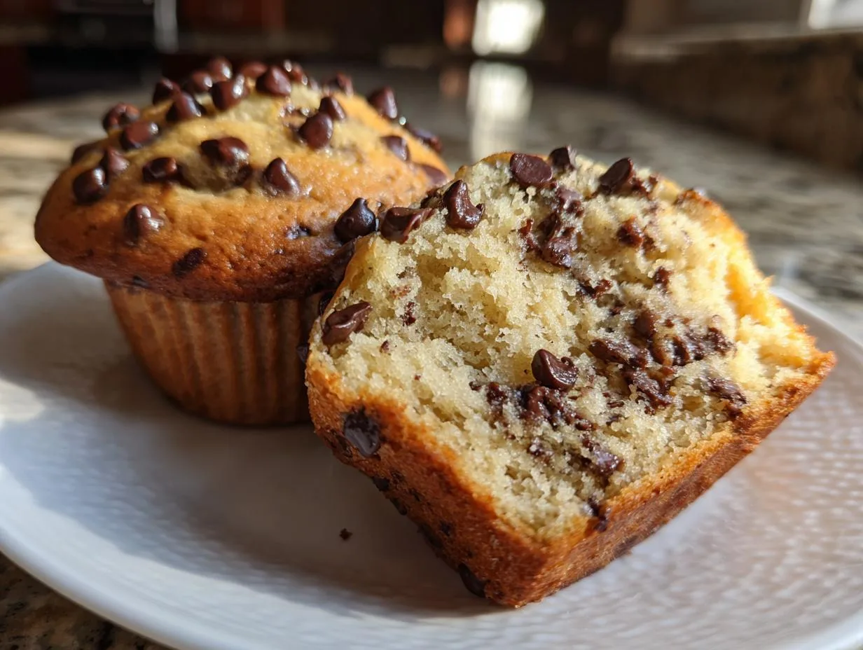 Fluffy Vegan Chocolate Chip Muffins in Just 30 Minutes