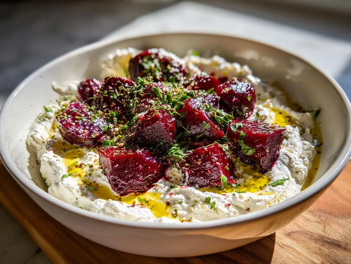 Whipped Feta with Roasted Beets: An Irresistible 10-Minute Delight
