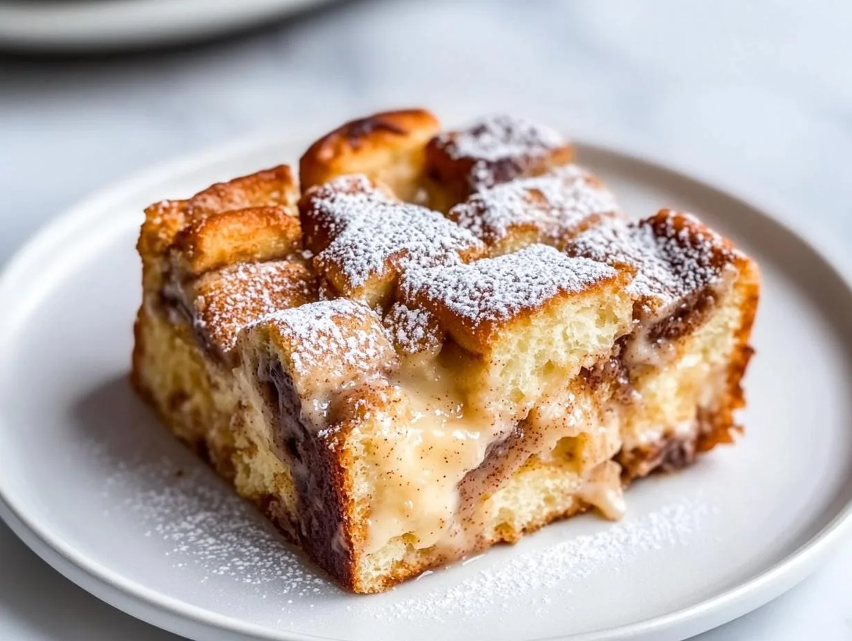 Irresistible Cinnamon Roll Bread Pudding Recipe for 6