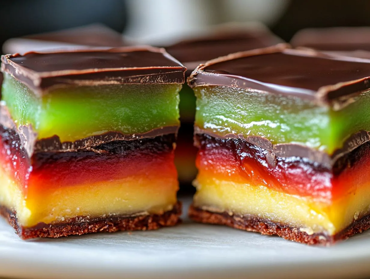 Irresistible Italian Rainbow Cookies Recipe in 3 Layers